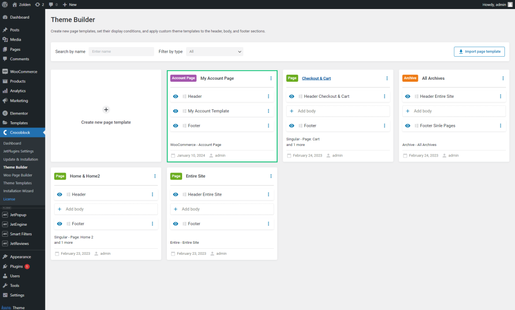 How to Create My Account Page With Endpoint Templates — JetWooBuilder ...