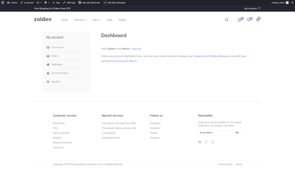 How to Create My Account Page With Endpoint Templates — JetWooBuilder ...