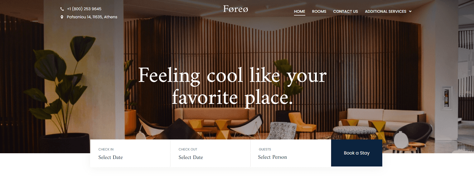 Hotel Website Design Inspirations, WordPress Templates and Examples ...