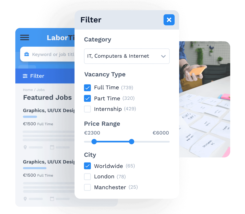 LaborTime – Job Board Website Template for WordPress | Crocoblock