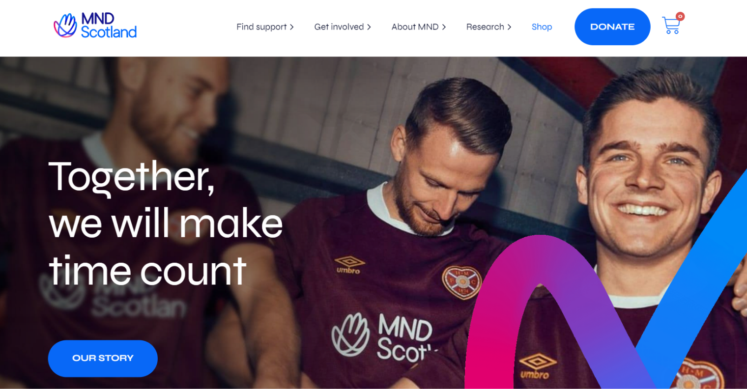 MND Scotland Website by Something Familiar Agency - Crocoblock