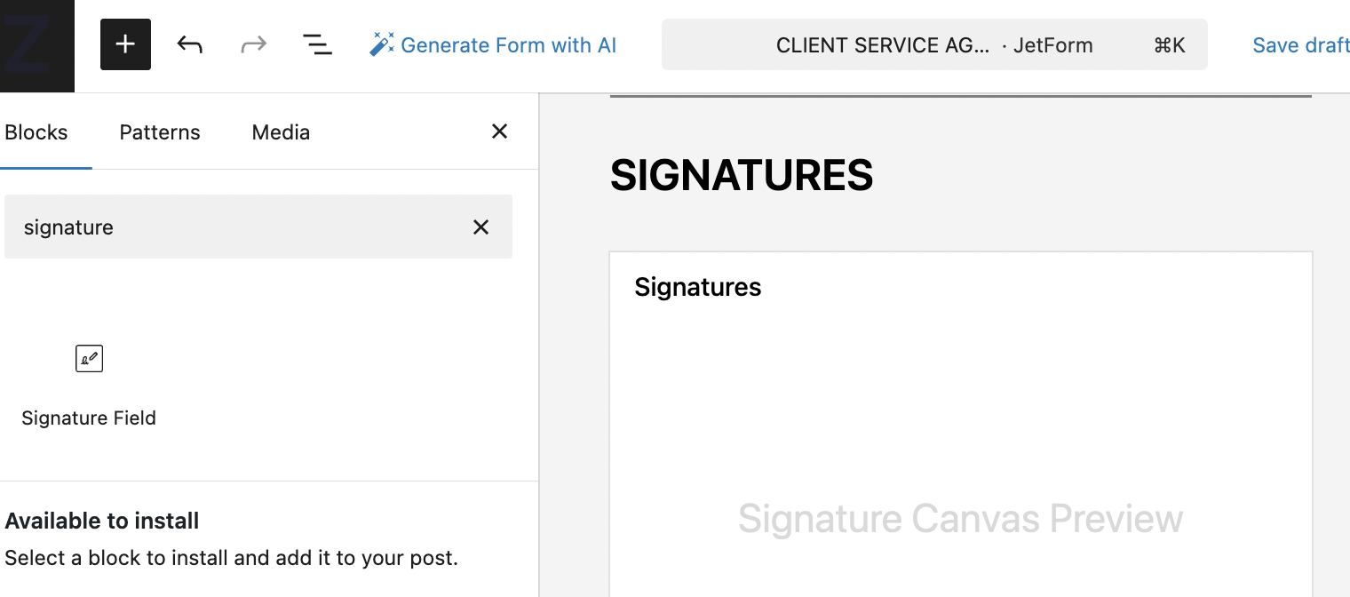 How to Collect Digital Signatures in WordPress with JetFormBuilder ...